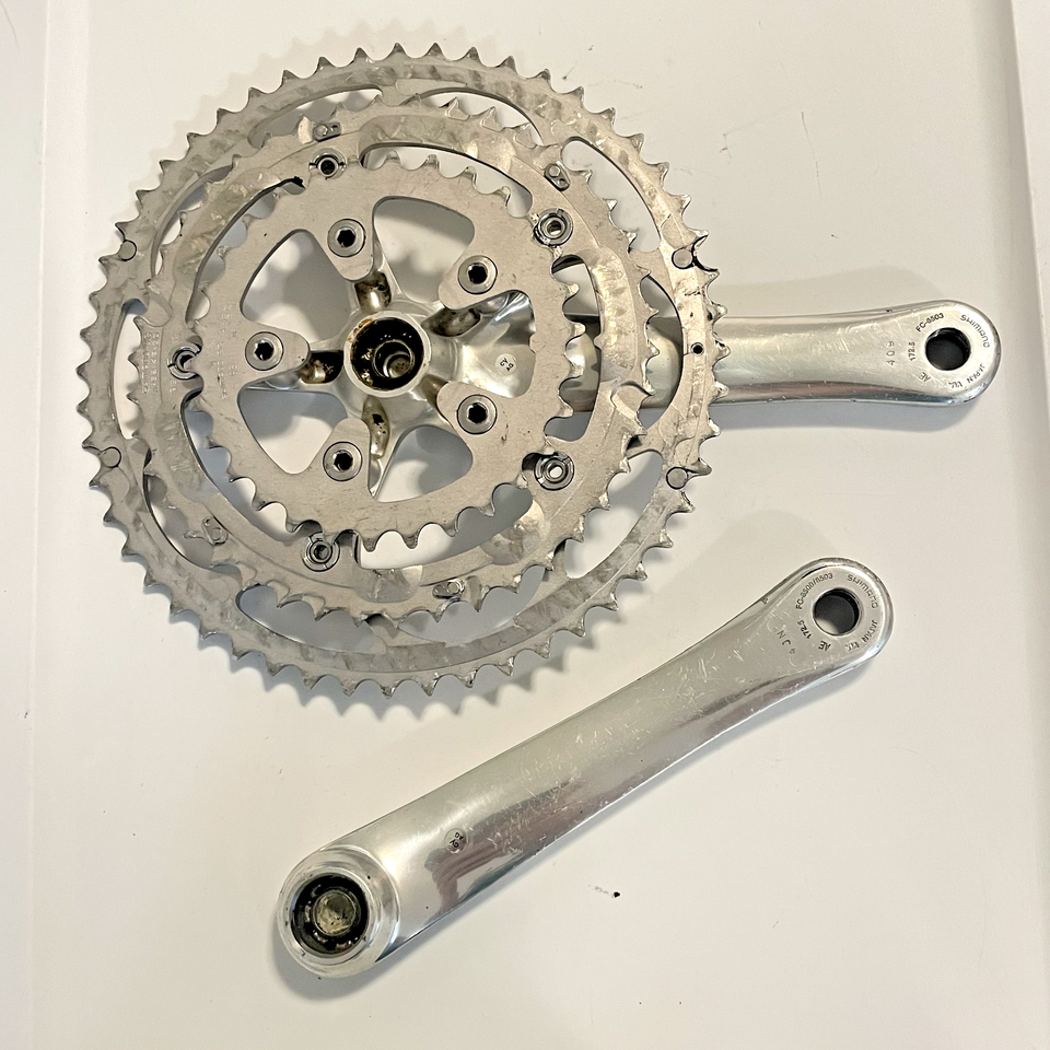 Shimano Ultegra 6500 Triple Crank Set 172.5 mm Octalink FC-6503 74 130 ...