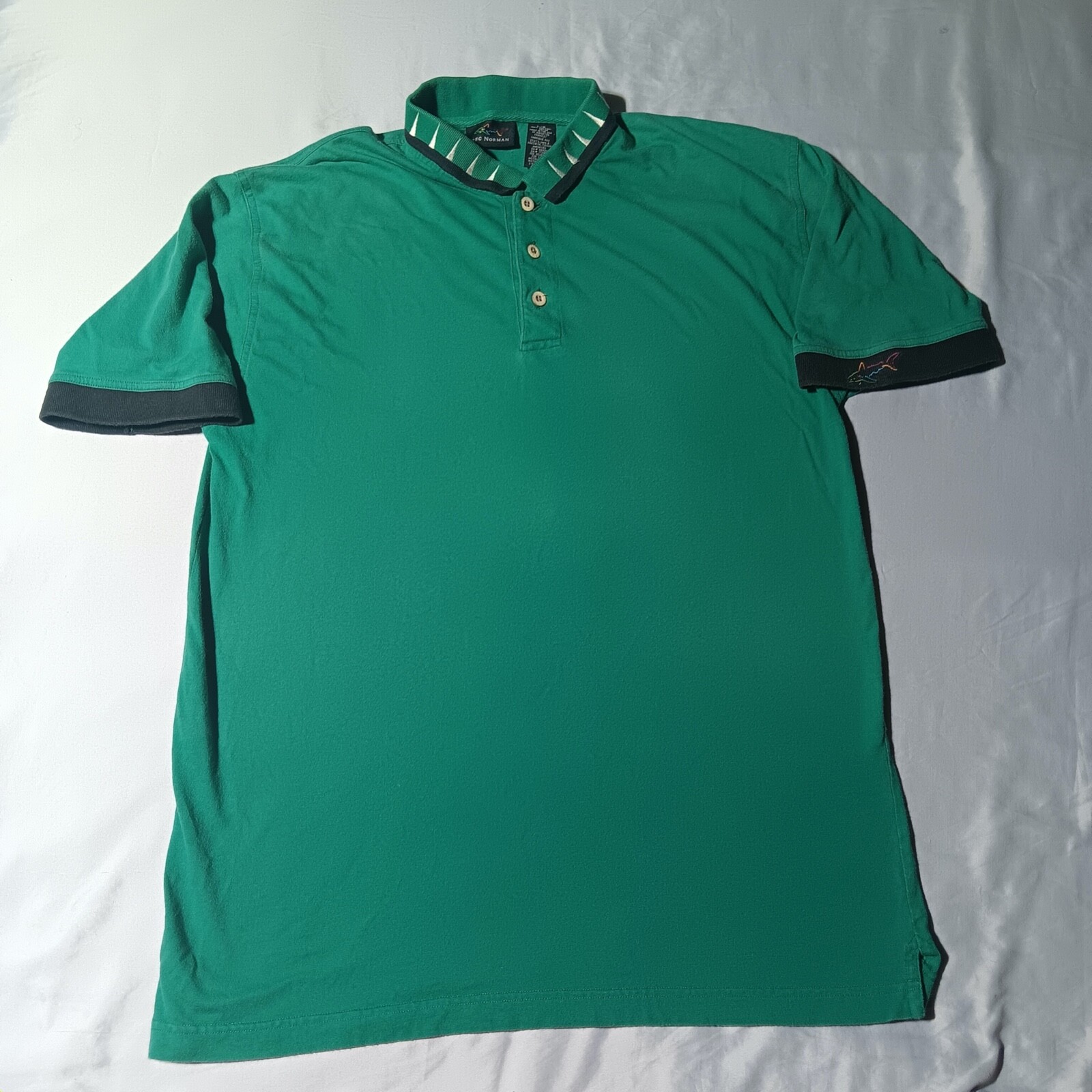 Vintage 1990s 90s 2000s Greg Norman Shark Tooth Knit … - Gem