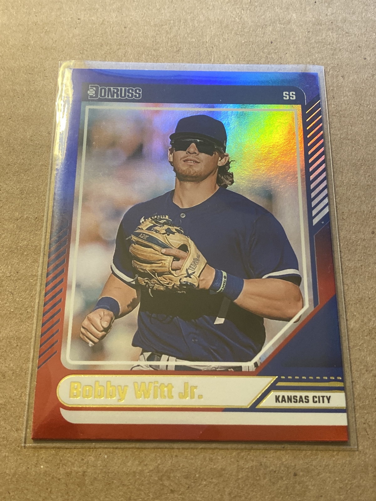 2024 Donruss Baseball #1 Bobby Witt Jr. Red and Blue Kansas City Royals ...