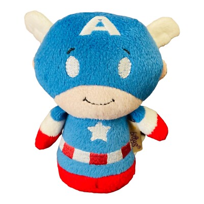 Hallmark Itty Bittys Captain America 4.5 inch Plush Marvel Avengers ...