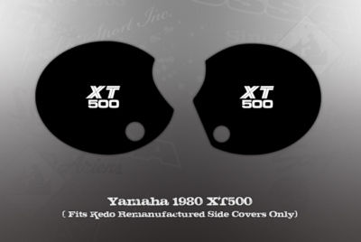 YAMAHA 1980 XT500 SIDE COVER DECALS GRAPHICS LIKE NOS | eBay