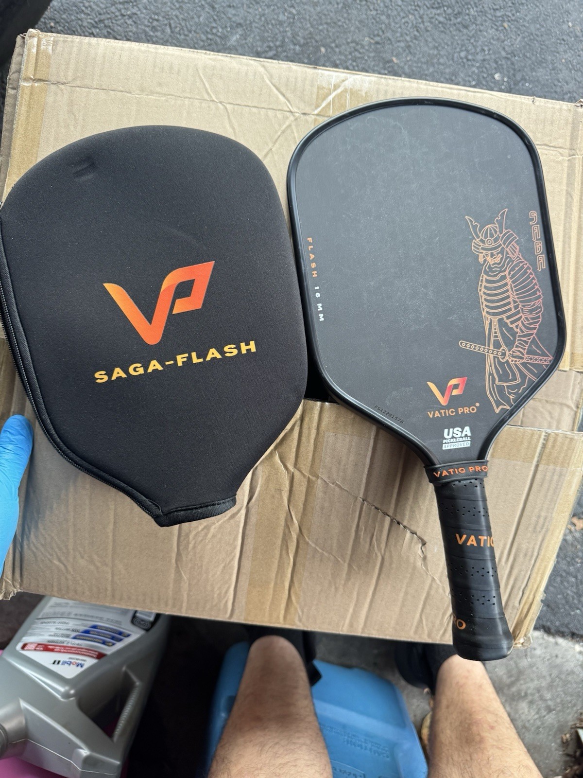 Vatic Pro Saga Flash 16mm LH Pickleball Paddle Black | eBay