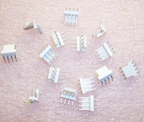 QTY (100) 4 POSITION R/A FRICTION LOCK HEADERS 3.96mm KK156 26-60-5040 ...