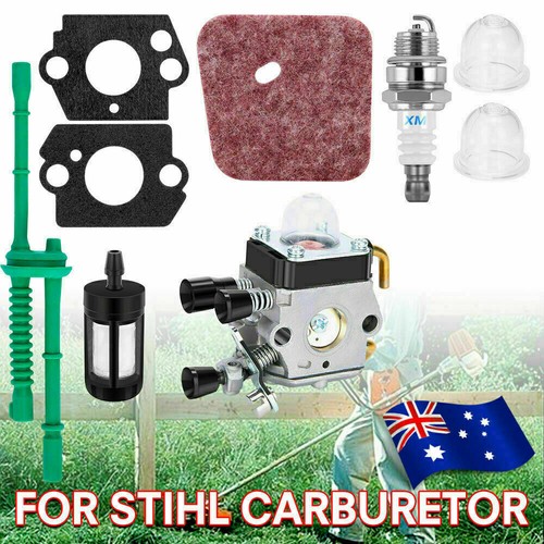 Carburetor & Air Fuel Filter Set For STIHL FS38 FS45 FS46 FS55 FS80 ...