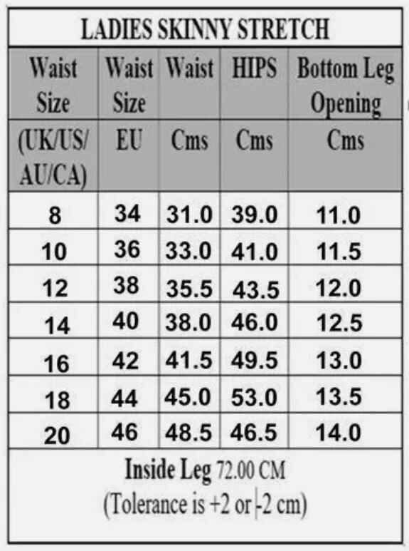 Womens Skinny Jeans Ladies Denim Slim Fit Pants UK Size 6-16 | eBay UK