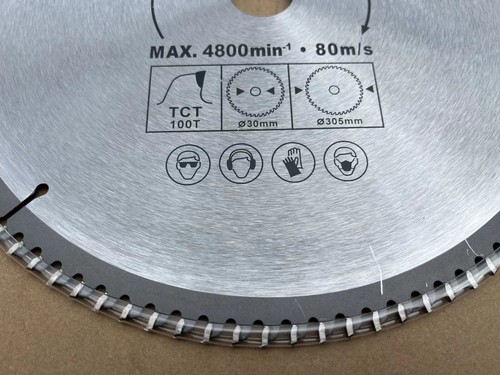 2PC TABLE SAW BLADE 12" 305mm 60T,100T ARBOR 30MM FOR SCHEPPACH HAFCO ...