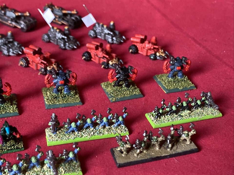Ork Army Epic Painted Warhammer 40k (U284) | eBay