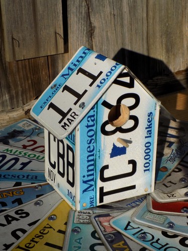 Minnesota MN 10,000 Lakes License Plate Bird House ~FastFreeShip~ | eBay