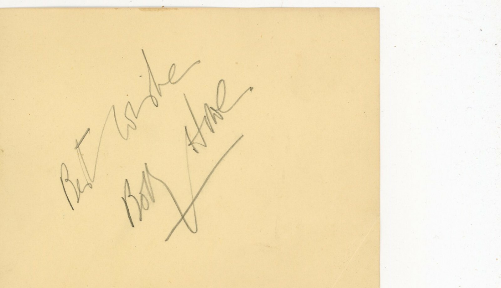 Autograph Bobby Howes British entertainer leading musical comedy ...