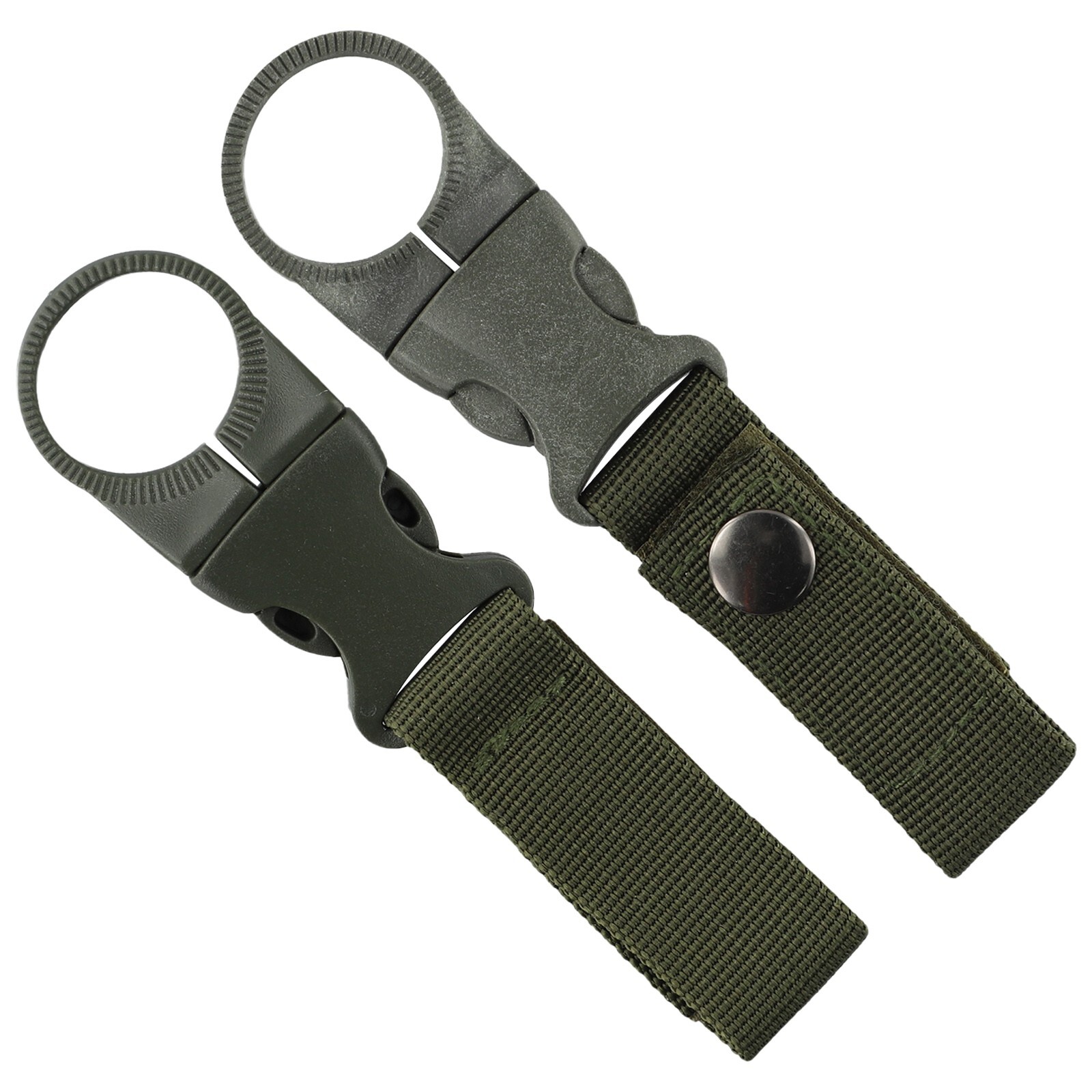 2*Water-Bottle Holder Clip Nylon Webbing Buckle Hook Climbing Waist ...