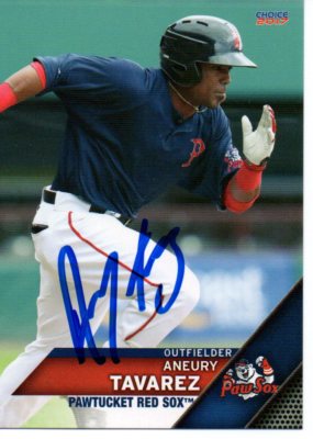 Aneury Tavarez 2017 Pawtucket Red Sox Signed Card | eBay