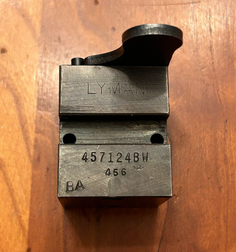 LYMAN 457124 BW 456 SINGLE CAVITY BULLET MOLD MOULD VINTAGE | eBay