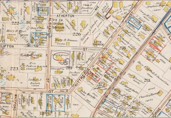 1896 ROSLINDALE, BOSTON, MA. CATHOLIC CHURCH OF THE SACRED HEART, COPY ...