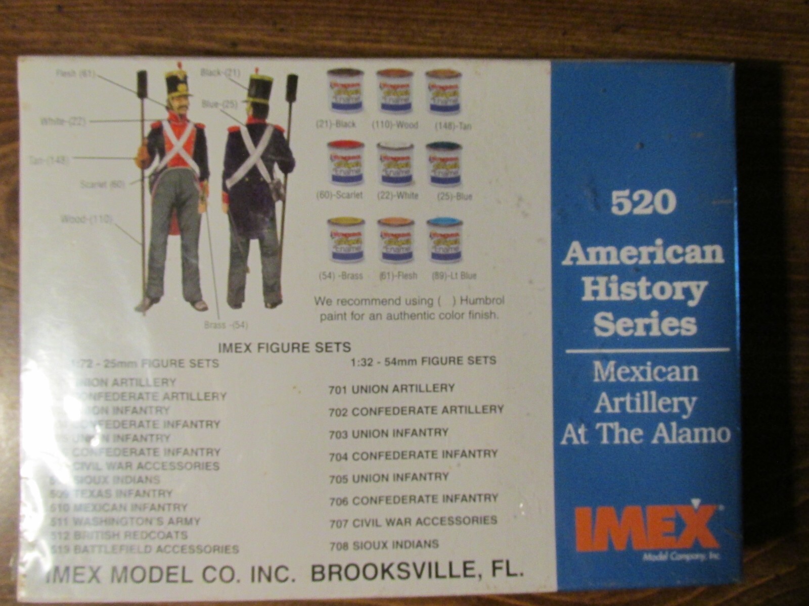 IMEX 1:72 Alamo Mexican Artillery At The Alamo 25mm Figure Set #520 ...
