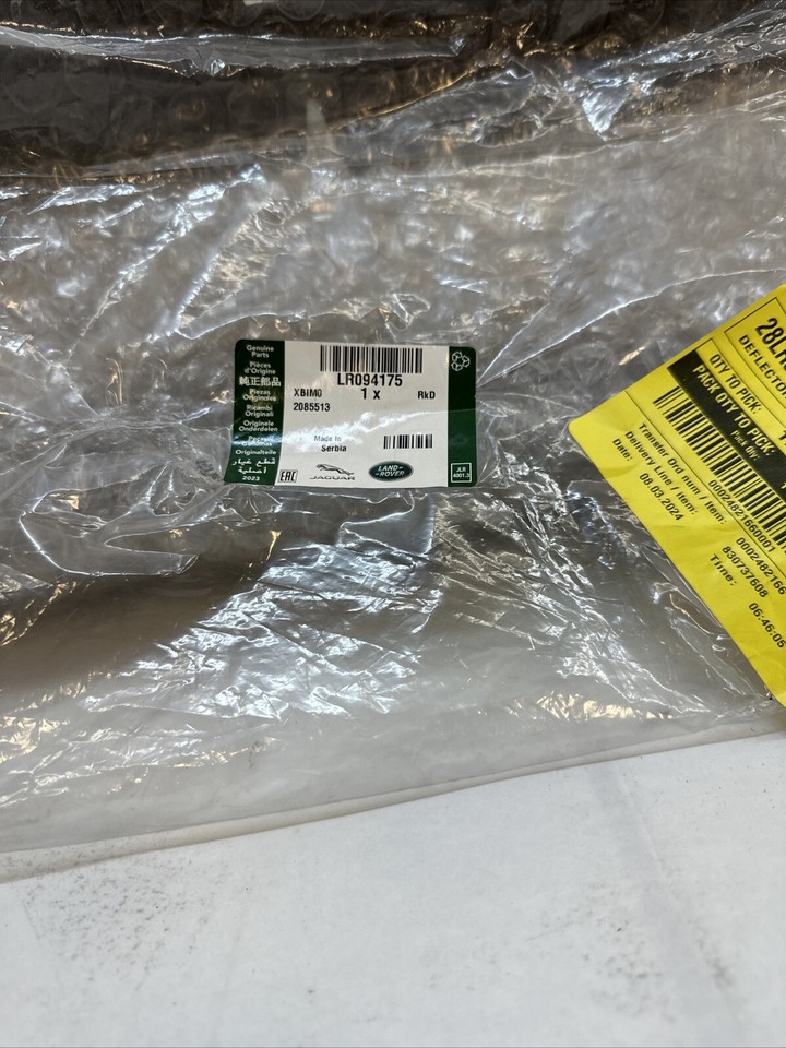 GENUINE LAND ROVER AIR DEFLECTOR RANGE ROVER VELAR LR094175 | eBay