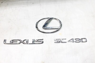 2003 LEXUS SC430 Z40 CONVERTIBLE #217 EAR TRUNK LID LETTERS BADGE ...