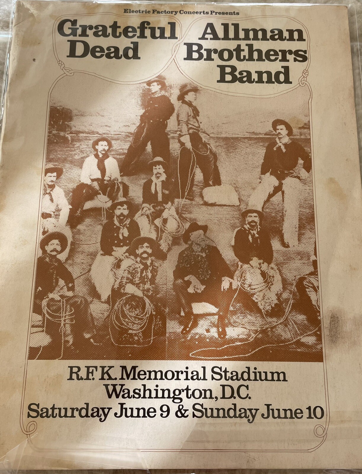 1973 Grateful Dead ,The Allman Brothers, RFK STADIUM Concert Program | eBay