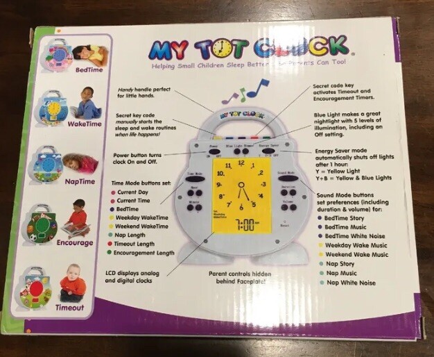 My Tot Clock (All-in-One Toddler Sleep Clock, Alarm Clock, Timeout ...