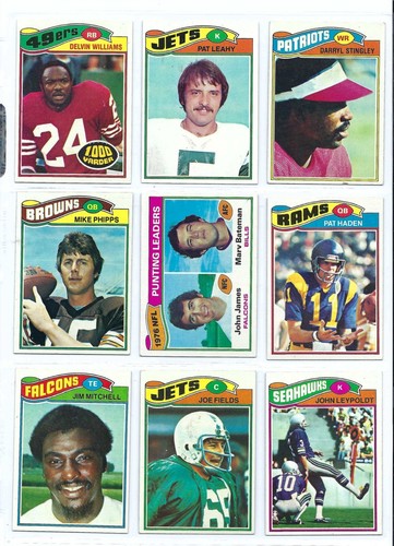 1977 TOPPS FOOTBALL 9 CARD LOT | eBay
