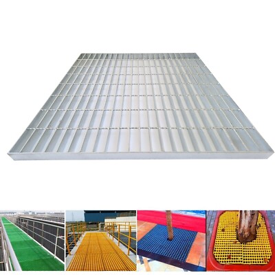 2.6ft*2.6ft Carbon Steel Grille Plate Platform Reinforced Grille Grid ...