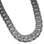 Men's Cuban Chain Diamond Dust w/ Diamond Cut Silver Tone Hip Hop ...
