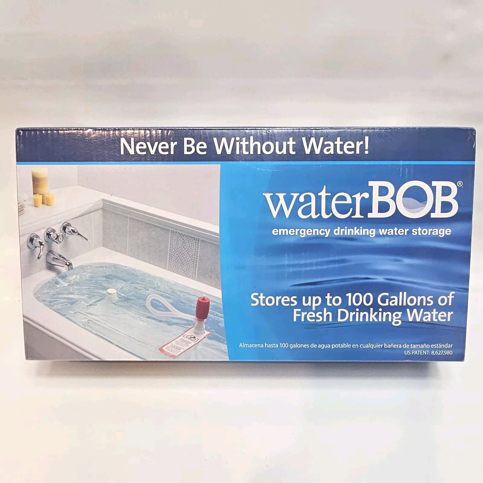 WaterBOB Bathtub Emergency Drinking Water Storage Container, 100 ...