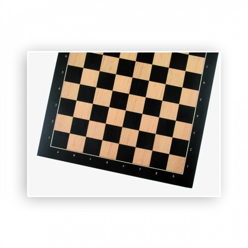 Chessboard - Anigre With Numbers And Letters - Width 52Cm - Square Size ...