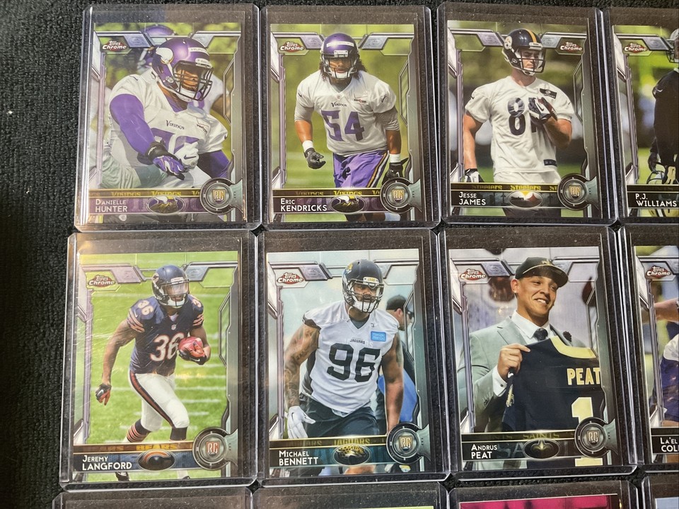 2015 TOPPS CHROME FOOTBALL 11 RC LOT + 1PINK CARD PLEASE SEE PIC | eBay