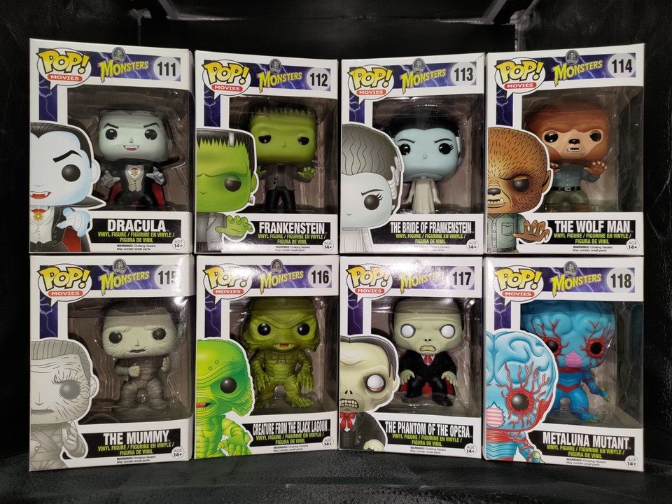 FUNKO POP! RARE Movies Bundle 8pc 111-118 "Universal Monsters" [VAULTED ...