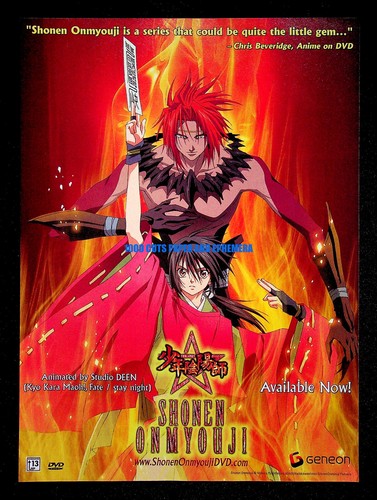 Shonen Onmyouji Pioneer Geneon 2007 Anime Trade Print Magazine Ad ...