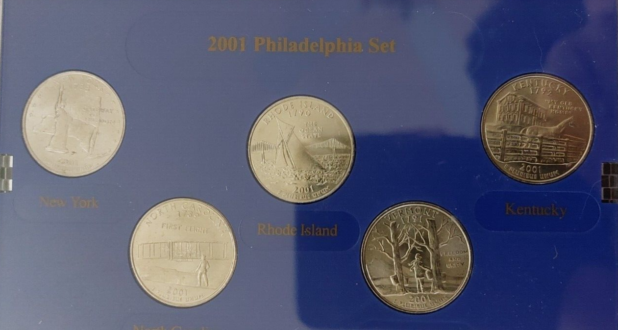 CSN 2001 - 2 STATE QUARTER Sets UNCIRCULATED COINS P & D | eBay