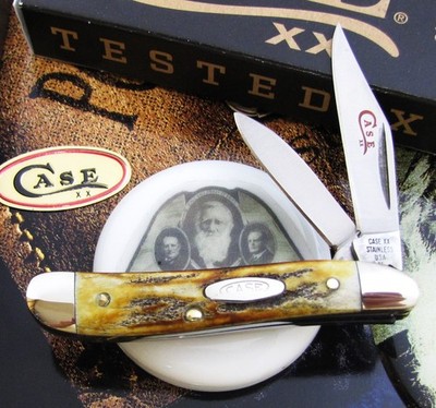 Case XX Stag Red Letter Peanut Knife 1978 Incredible Stag & Good Snap ...