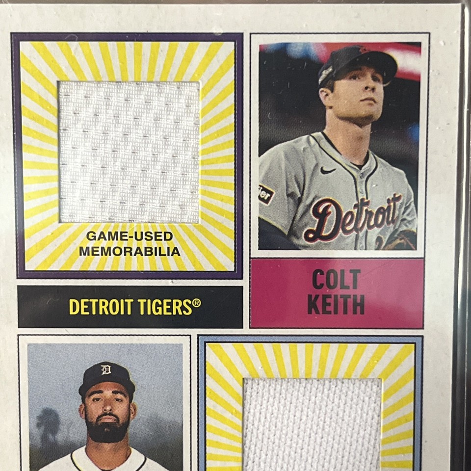 2025 Topps Heritage Riley Greene - Colt Keith Dual Player Relic Detroit ...