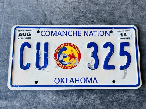COMANCHE NATION OKLAHOMA TRIBAL LICENSE PLATE—-CHECK IT OUT—— | eBay