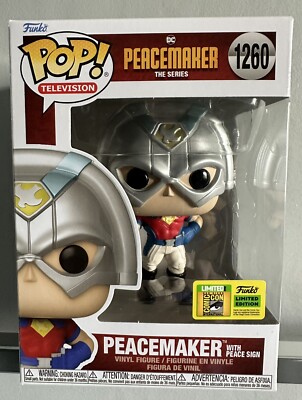 SDCC Funko Pop 1260 PEACEMAKER Peace Sign NEW | eBay UK