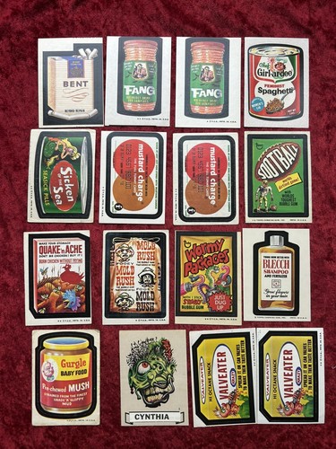 1970 VINTAGE TOPPS WACKY PACKS LOT OF 16 STICKERS 🔥 | eBay