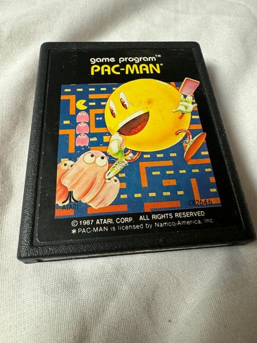 Atari Game Program Cartridge Pac-Man 1987 Classic Namco Vintage ...