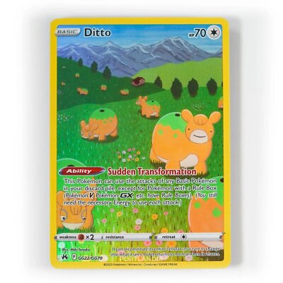 Pokemon - Ditto - GG22/GG70 - SWSH Crown Zenith - Gallarian Gallery ...