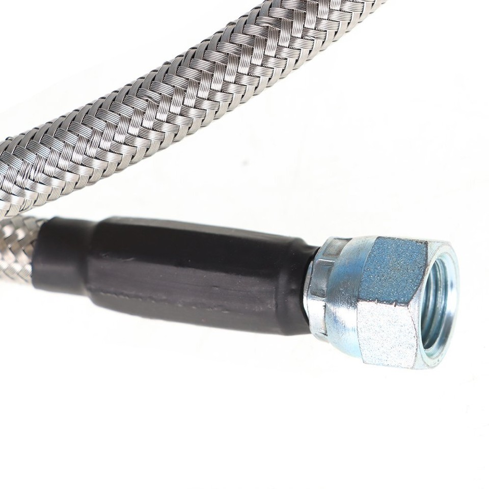 SS Braided Transmission Cooler Hose Lines Fittings TH350 700R4 TH400 52 ...