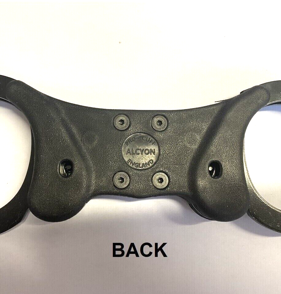 Alcyon Rigid Black Double Lock Security Military Police Speedcuffs ...