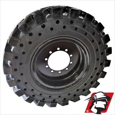 13x24 Solid Telehandler Tire Set of Four with Rim Genie JCB McLaren ...