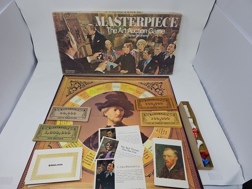 Masterpiece The Art Auction Game VINTAGE BOARD GAME 1970 PARKER ...