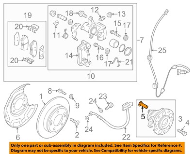 KIA OEM 10-18 Soul Brake-Rear-Wheel Stud 517522K000 | eBay