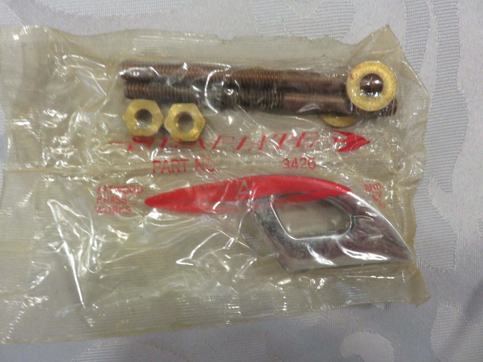 Vintage Attwood Seaflite 2" Brass Bow Eye 3426 Loop Cleat NOS 1950's ...