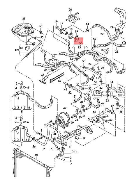 Genuine AUDI VW Q7 Touareg 4LB 7L6 Coolant Hose Expansion Tank ...
