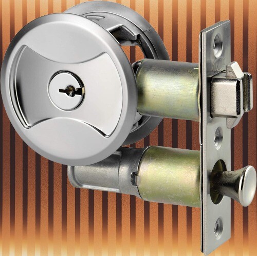 Keyed Pocket Sliding Door Lock CL4ENTR Matte Silver ‎ | eBay