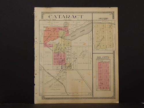 Wisconsin, Monroe County Map, 1915, Cataract, J12#22 | eBay