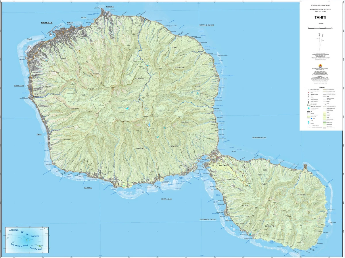 Tahiti Map