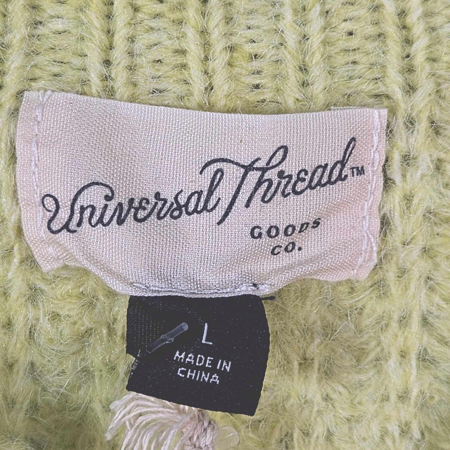 Universal Thread Fuzzy Sweater Womens Large Pullover Long Sleeve ...