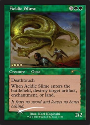 4x Acidic Slime 2009 (17/30) - FOIL PROMO 30th Anniversary MTG Unique ...